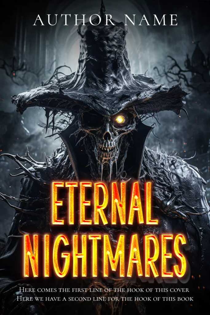 Premade Horror Book Cover "Eternal Nightmares" - DesignDusk